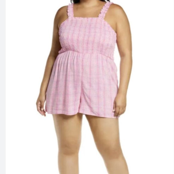 bp | Pants & Jumpsuits | New Bp Nordstrom Plus Barbie Pink Geodot Plaid ...